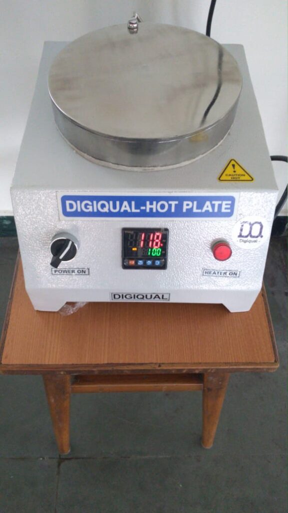 Cylindrical SS Top Hot Plate | Digiqual Systems